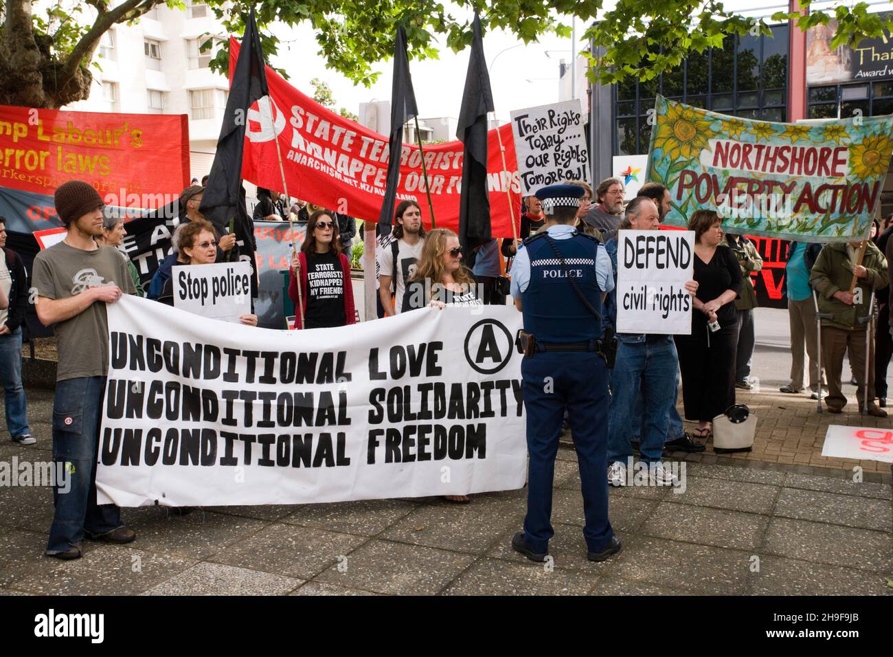 Maori new zealand protestors hi-res stock photography and images - Alamy