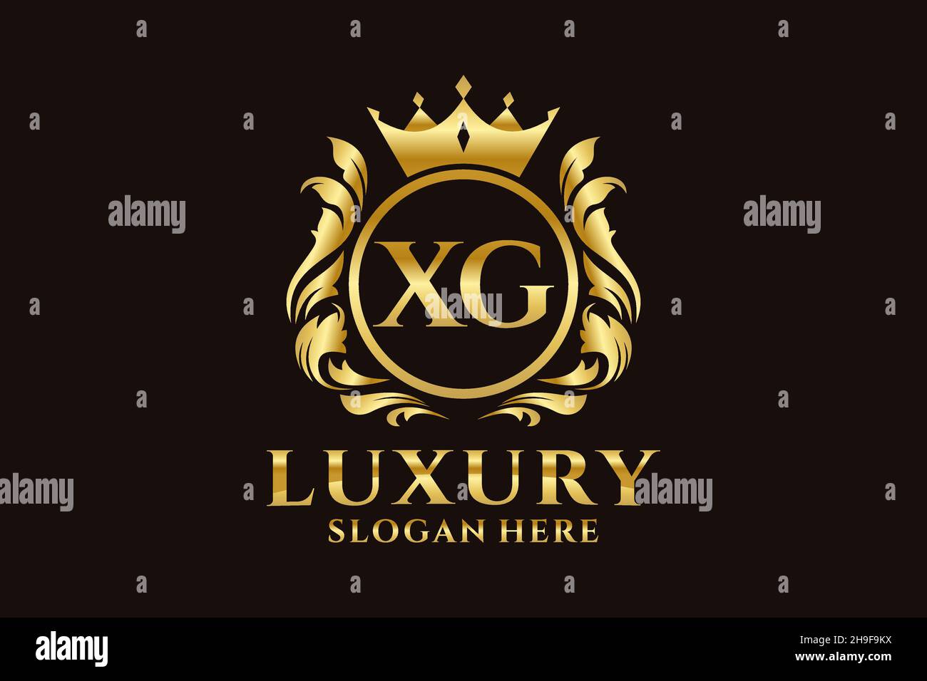 XG Letter Royal Luxury Logo template in vector art for luxurious ...