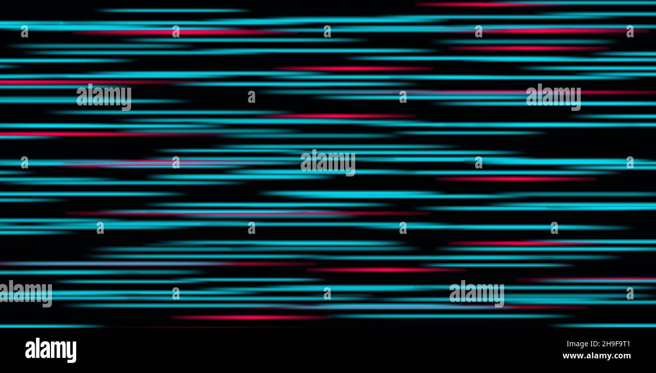 Exciting neon abstract horizontal lines. Science fiction blaster effect ...