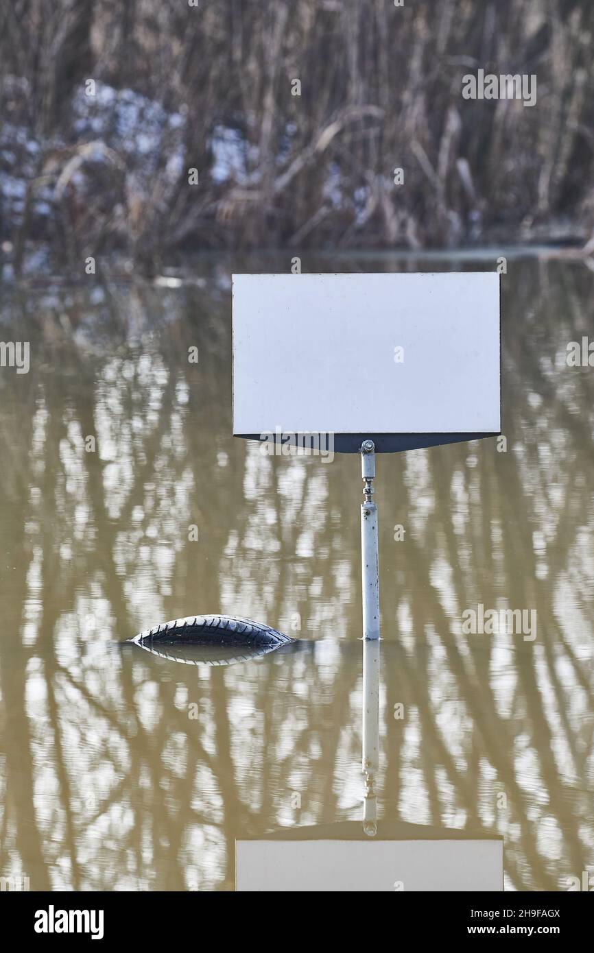 Flood area sign board hi-res stock photography and images - Alamy