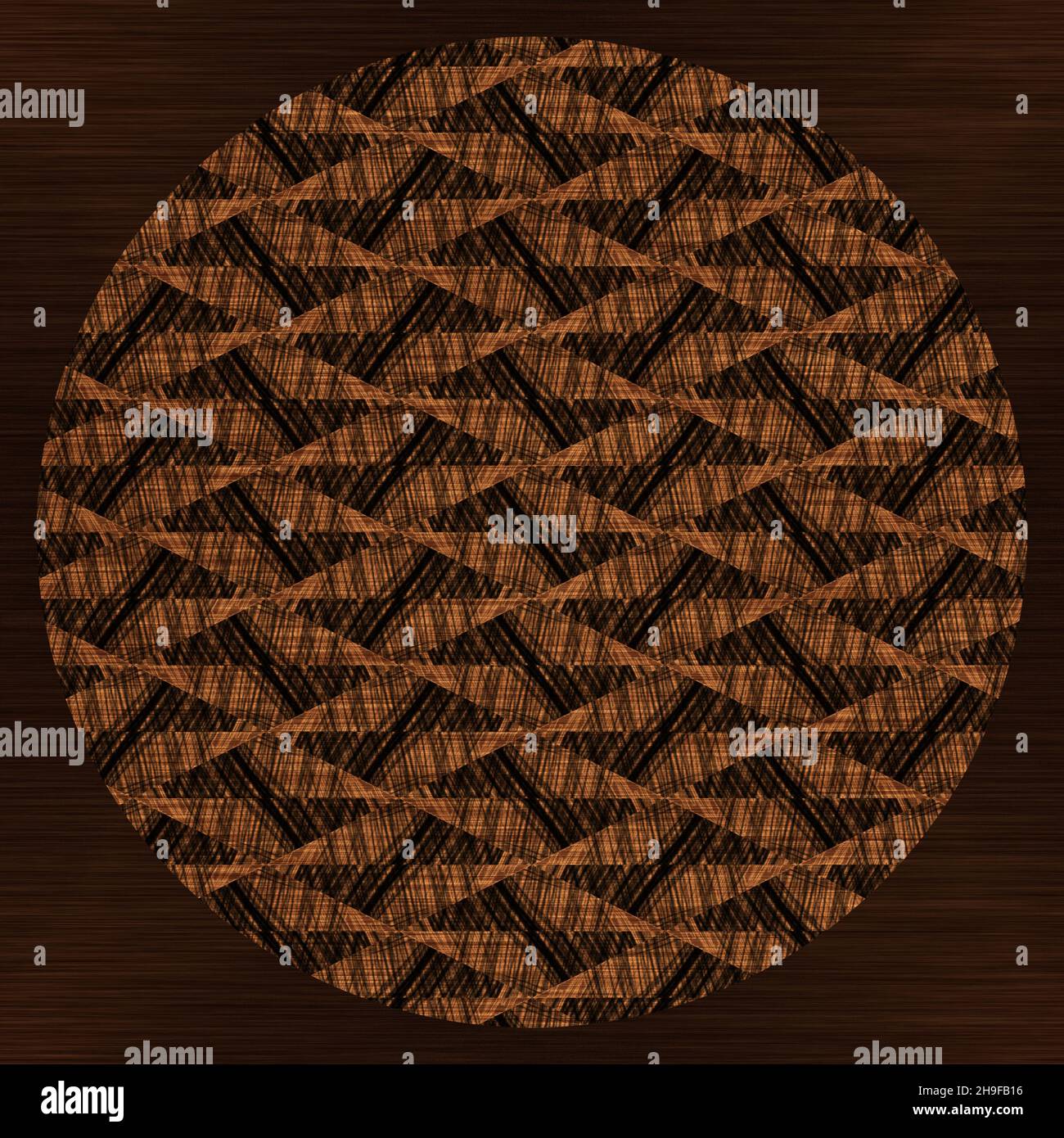 Brown wood effect decorative inlay texture. Seamless engraved oriental ...