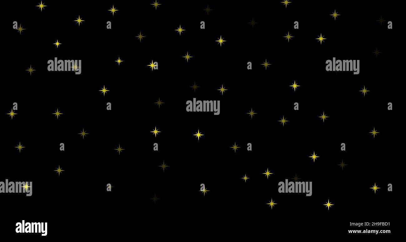 Vector image of shiny effect over black background with copy space ...