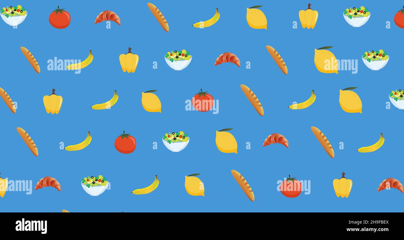 Blue food background hi-res stock photography and images - Alamy