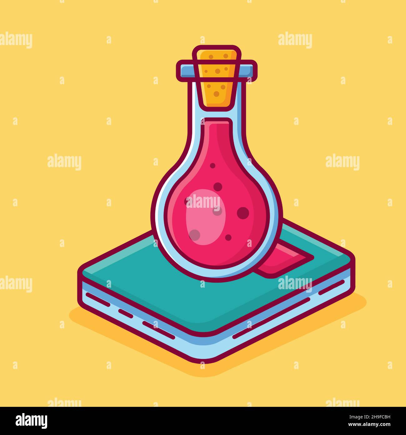 science book concept symbol vector illustration in flat style Stock ...