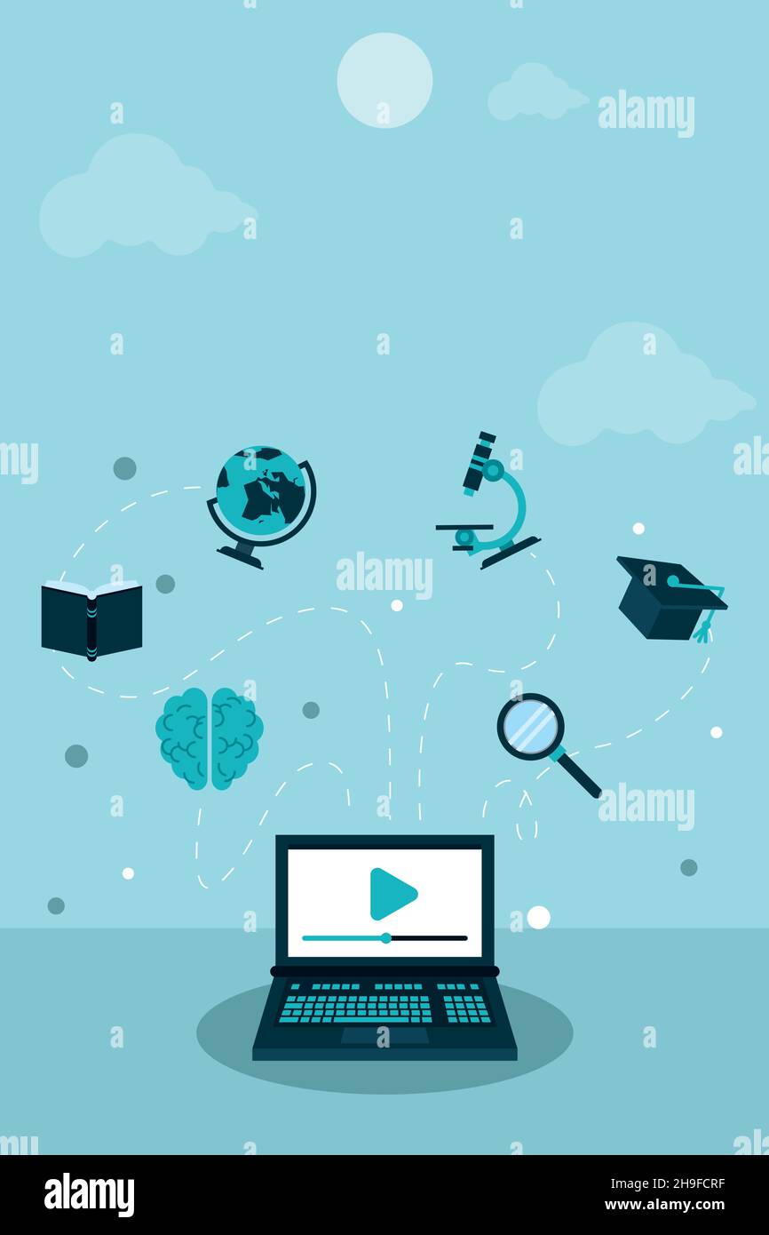 educational plan seven icons Stock Vector Image & Art - Alamy