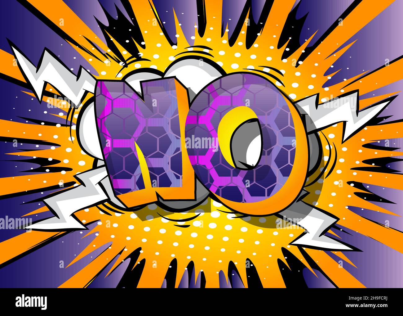 No. Comic book word text on abstract comics background. Retro pop art ...