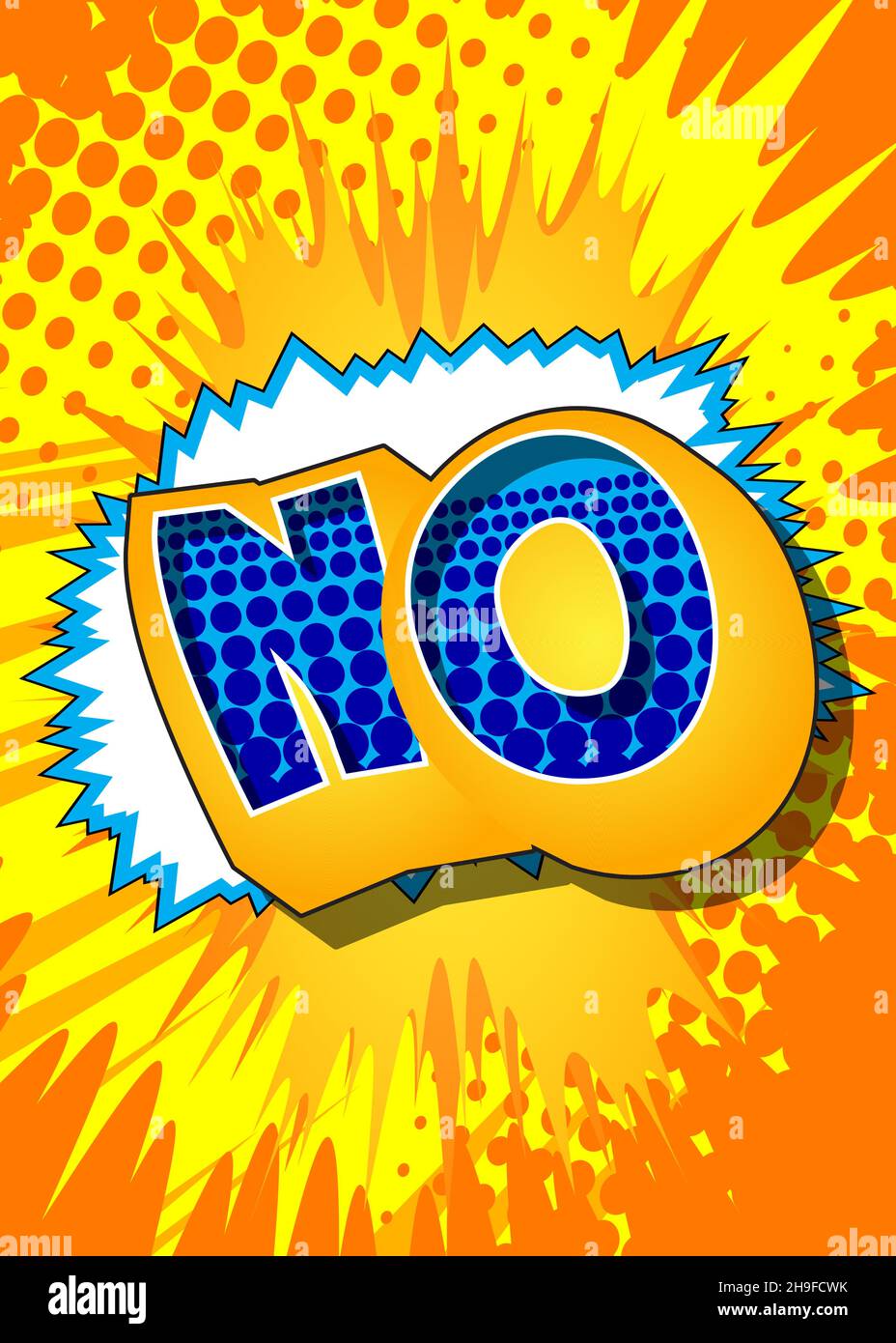No. Comic book word text on abstract comics background. Retro pop art ...
