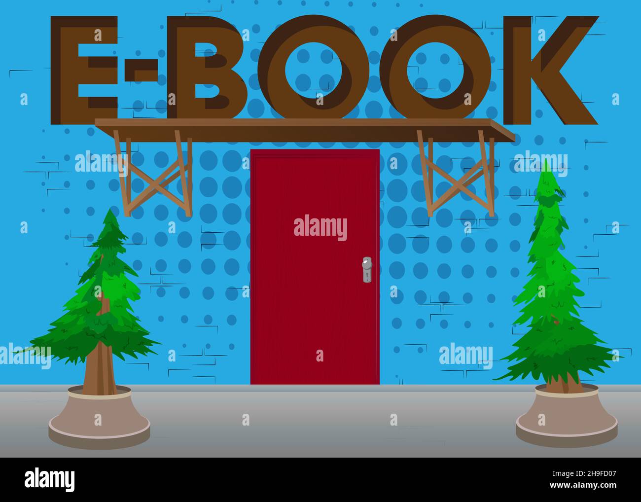 Book store window Stock Vector Images - Alamy