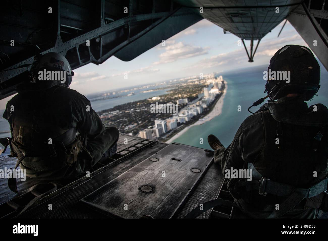 U.S. Marine Corps Capt. Patrick Kelly (left), a CH-53E Super Stallion ...