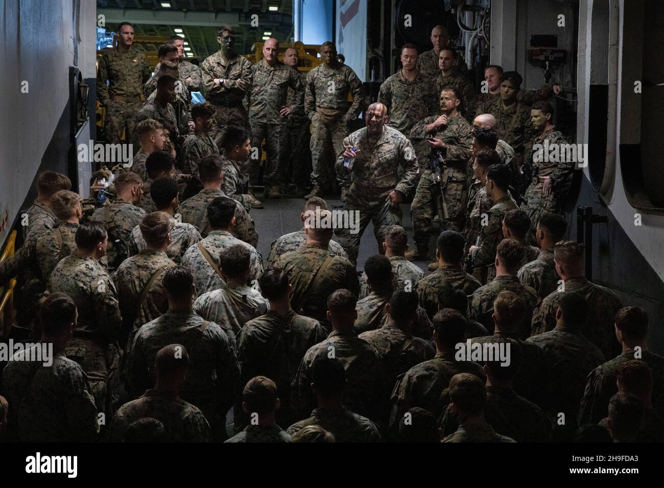 U.S. Marines with Golf Company, 2nd Battalion, 6th Marines, 22nd Marine ...
