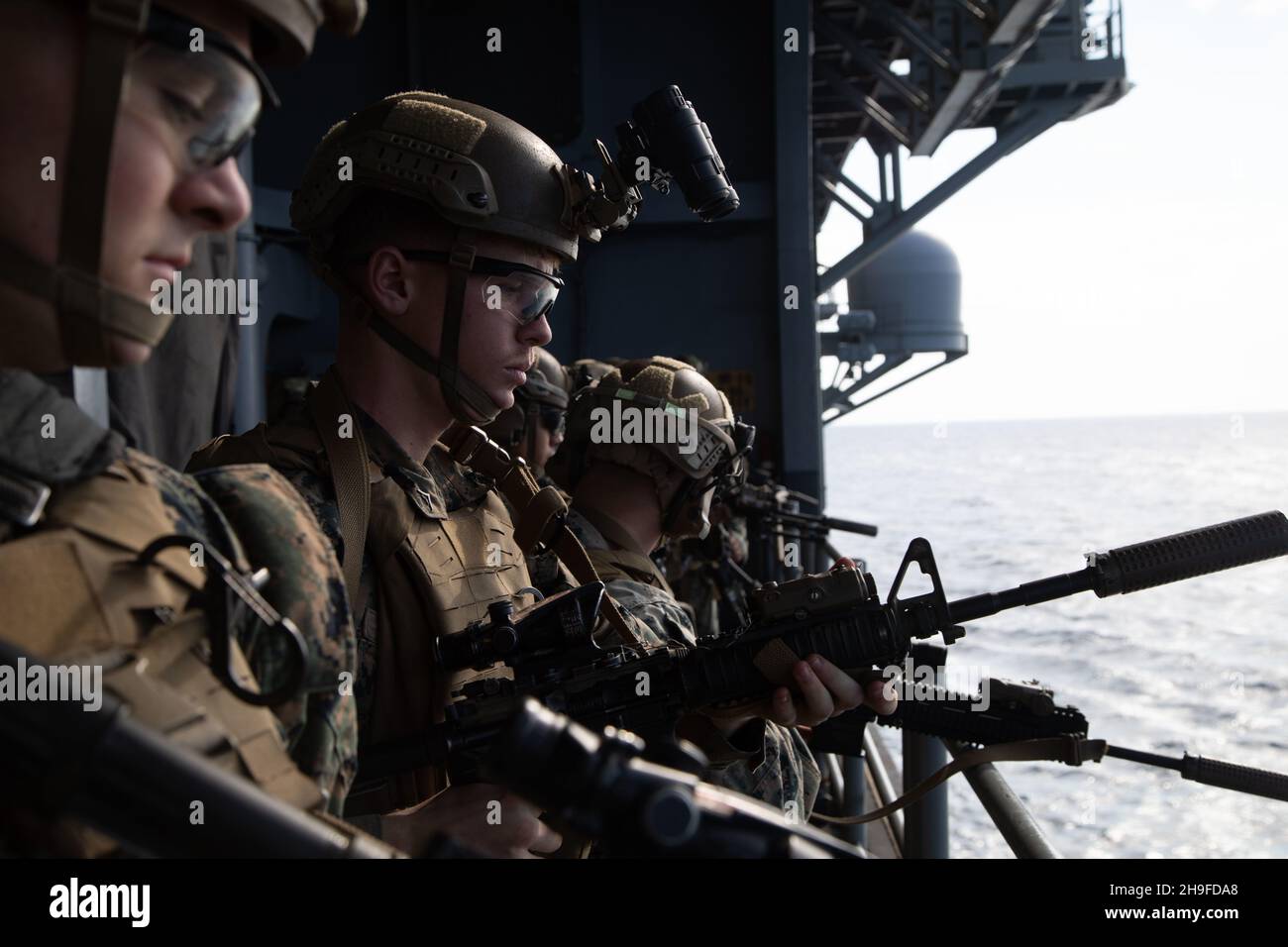 U.S. Marine Lance Cpl. Morgan Kurkowski, a rifleman with 2nd Battalion ...