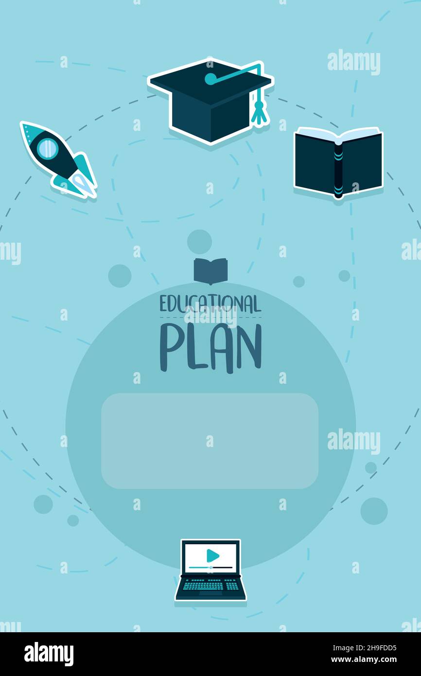 four educational plan icons Stock Vector Image & Art - Alamy