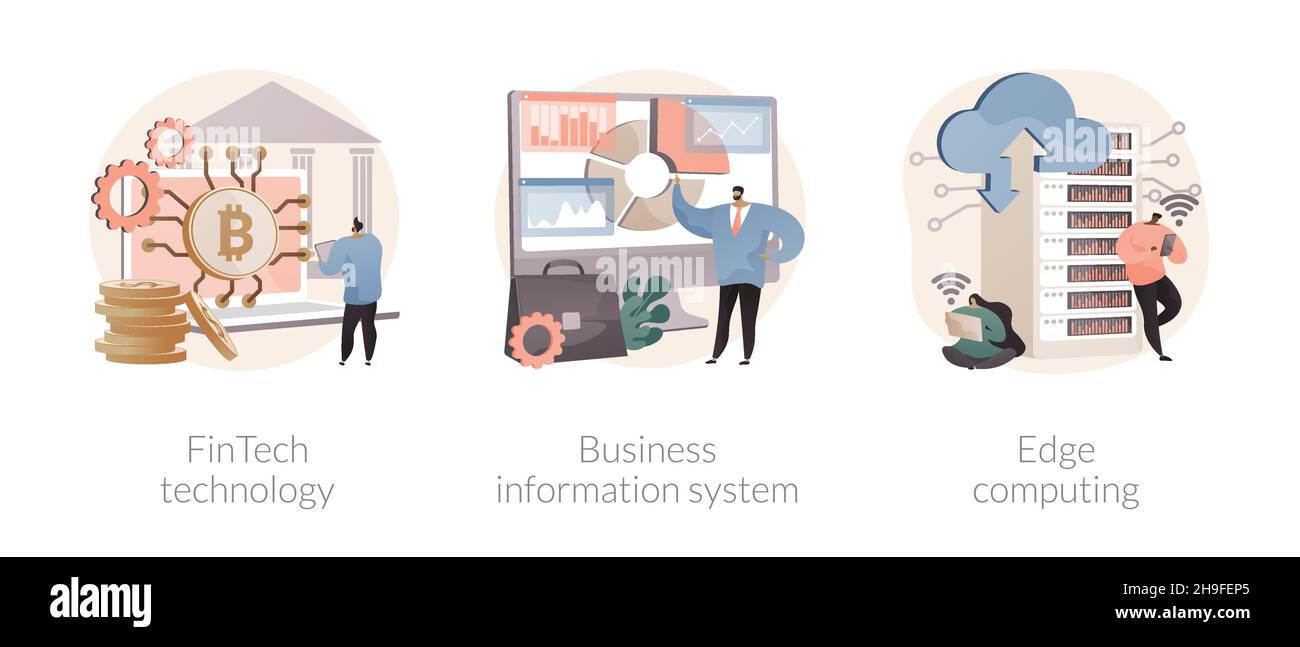IT infrastructure and technology integration abstract concept vector ...