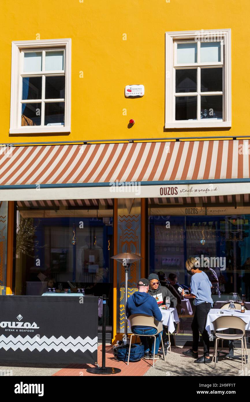 Restaurant in Dalkey Village, County Dublin, Ireland Stock Photo - Alamy