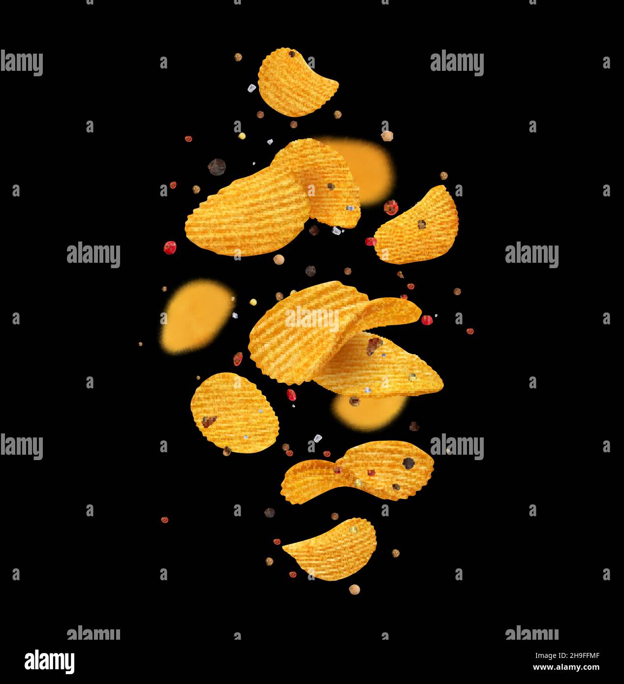 Golden crumb Stock Vector Images - Alamy