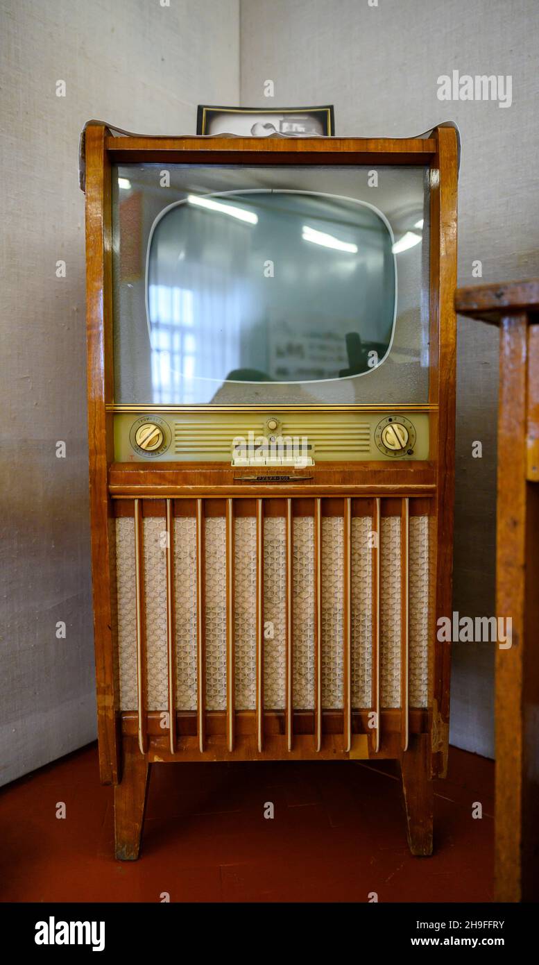 Vintage TV made more than 50 years ago in the Soviet Union Stock Photo ...