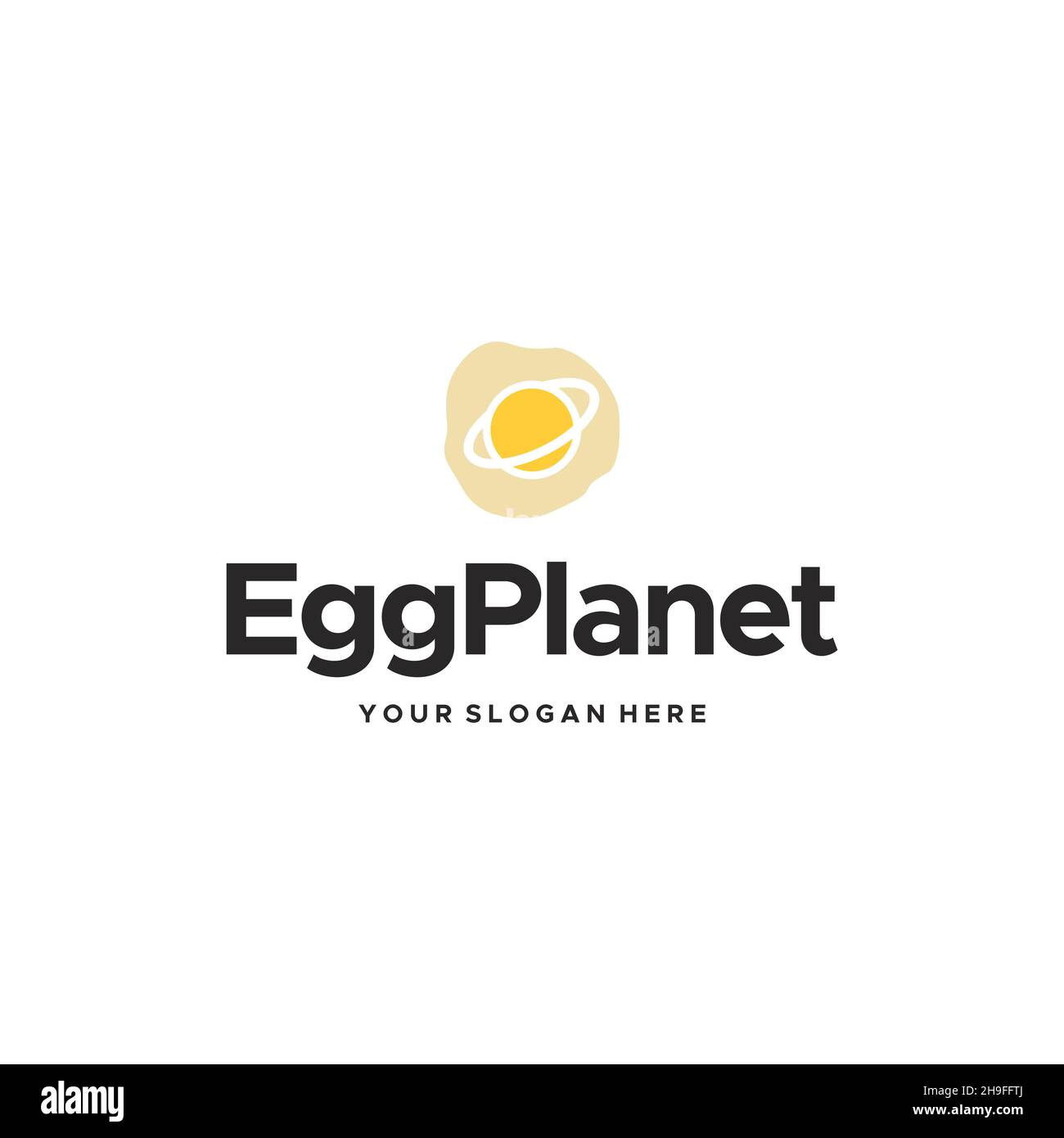 minimalist simple EggPlanet circle logo design Stock Vector Image & Art ...