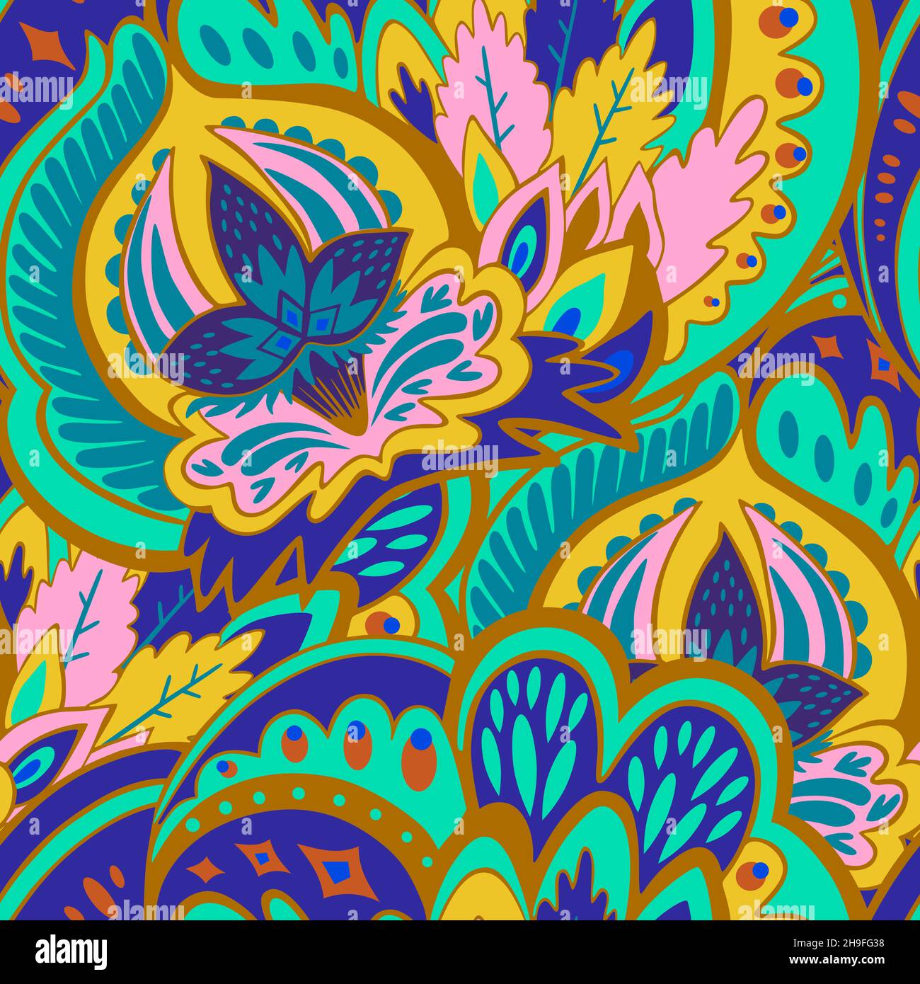 Seamless colorful rainbow pattern funky hi-res stock photography and ...