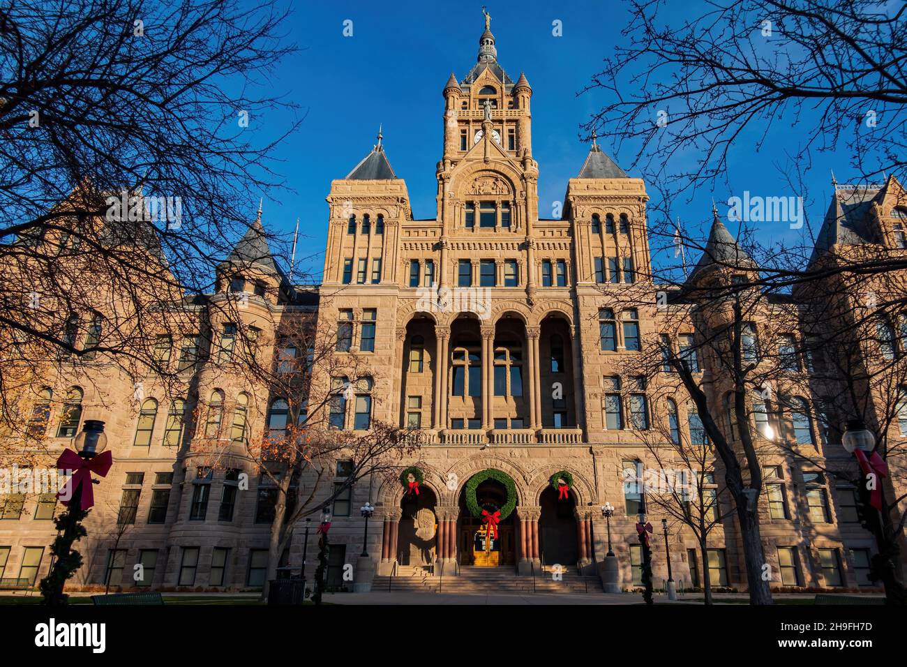 Exterior view of the Salt Lake City and County Building at USA Stock ...