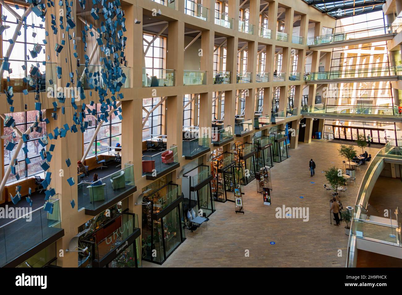 Salt Lake City, DEC 4 2021 - Interior view of The City Library Stock ...