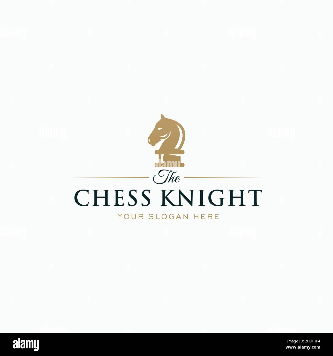 Chess knight logo hi-res stock photography and images - Alamy