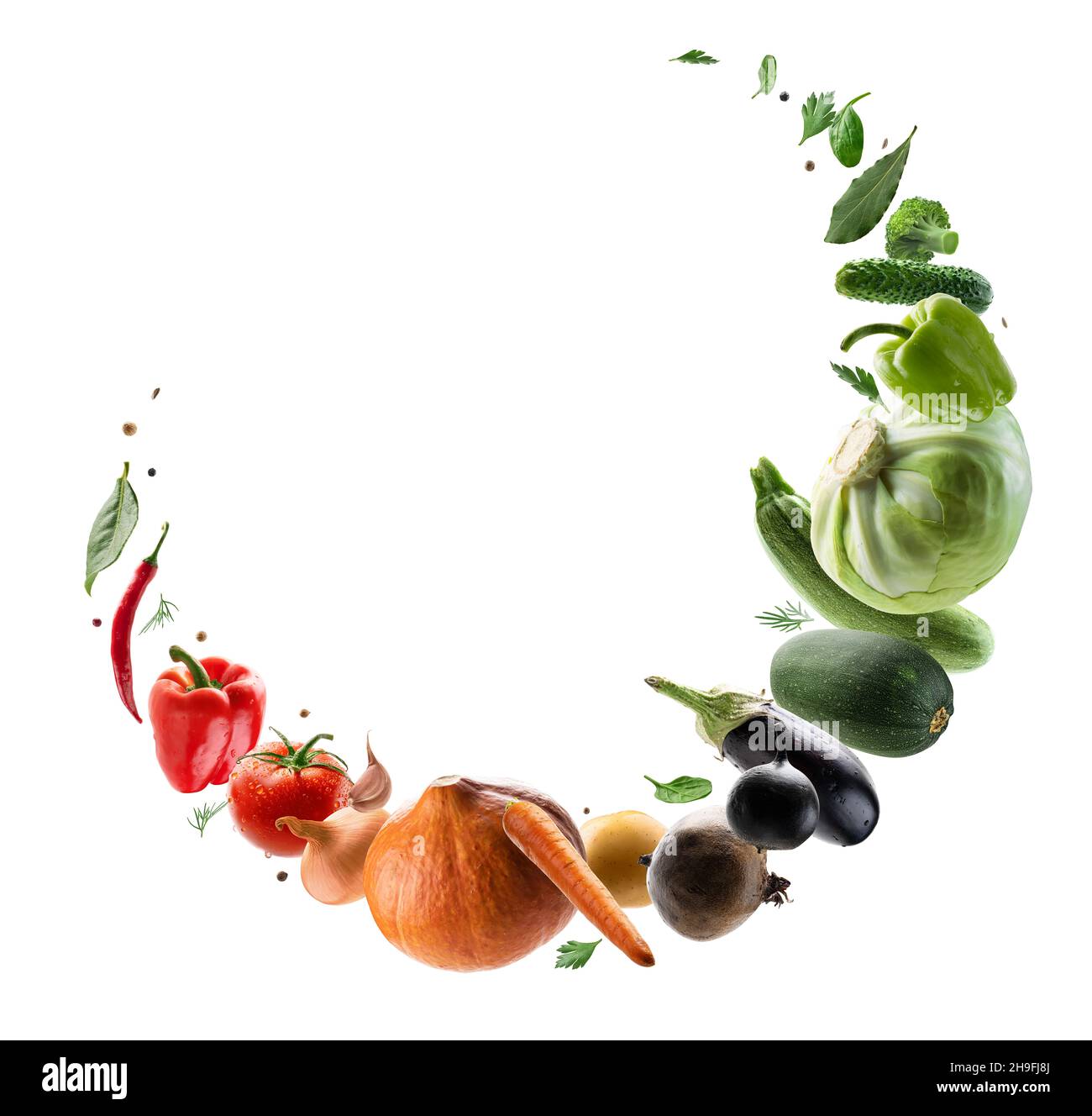 Large set of isolated vegetables on a white background Stock Photo - Alamy