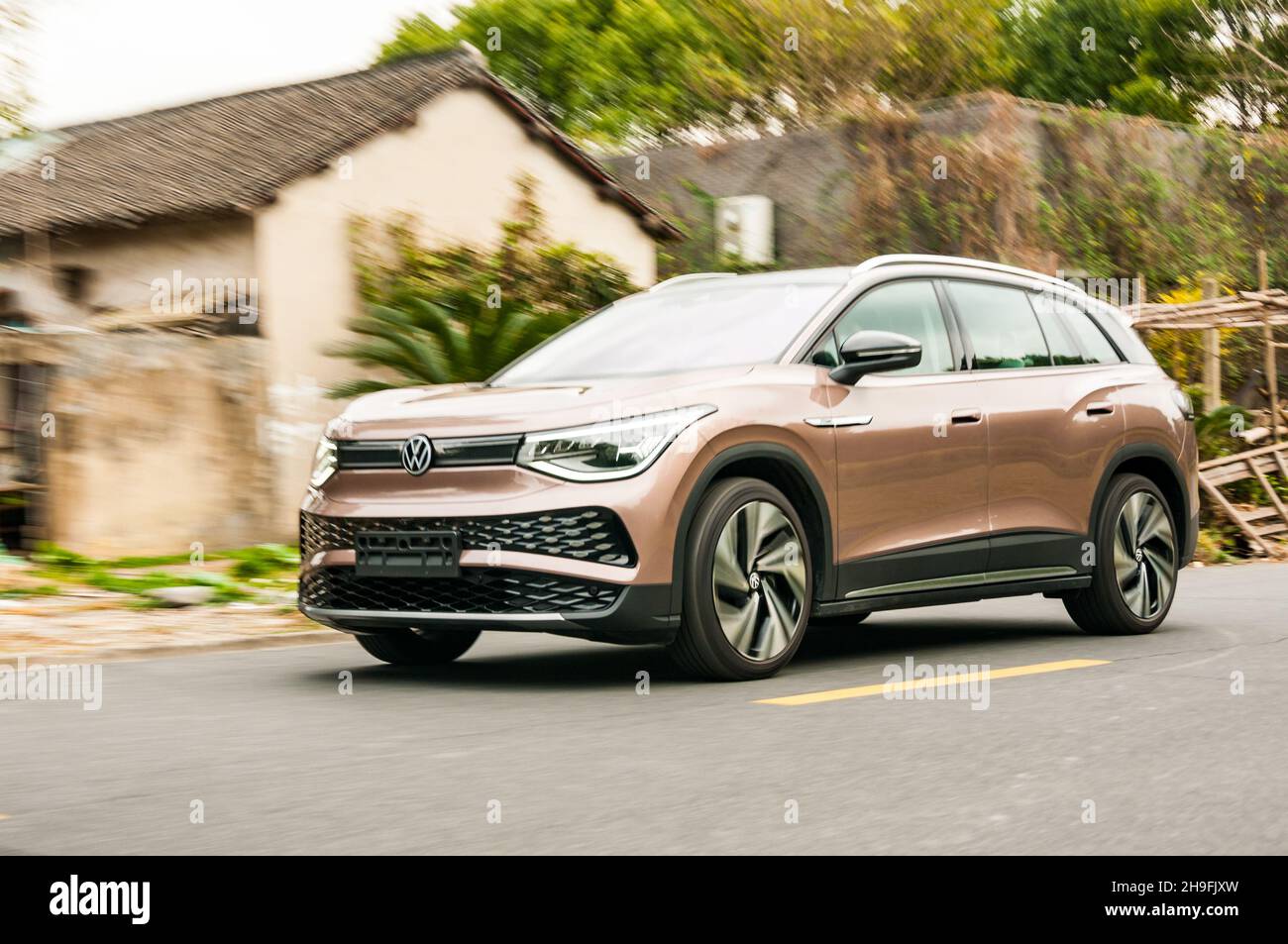Volkswagen ID.6 X Prime being driven in Shanghai, China Stock Photo - Alamy