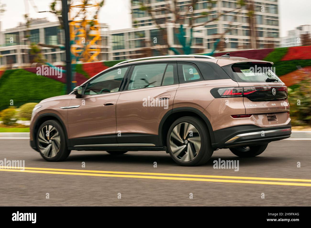 Volkswagen ID.6 X Prime being driven in Shanghai, China Stock Photo - Alamy