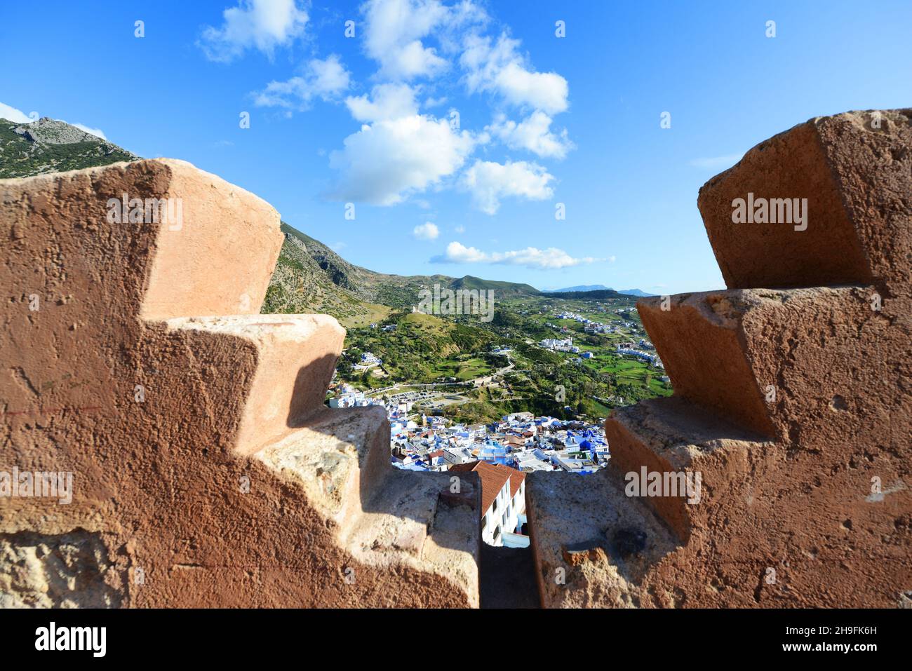 The Chefchaouen medina walls, Rif Mountains, Morocco Stock Photo - Alamy