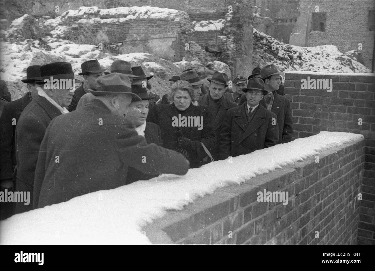 Warszawa, 1948-02-27. Drugi dzieñ wizyty delegacji rumuñskiego rz¹du ...