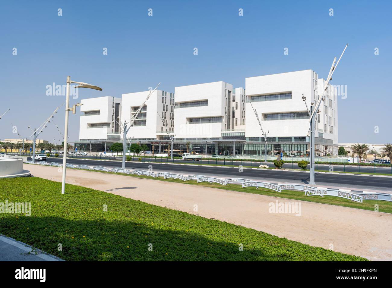 DOHA, QATAR - NOV 13, 2021: The 2022 building is the world’s first ...