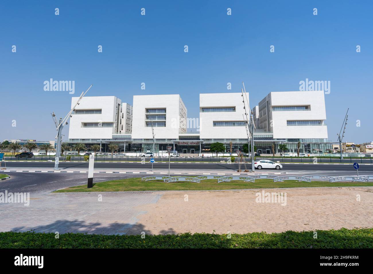 DOHA, QATAR - NOV 13, 2021: The 2022 building is the world’s first ...