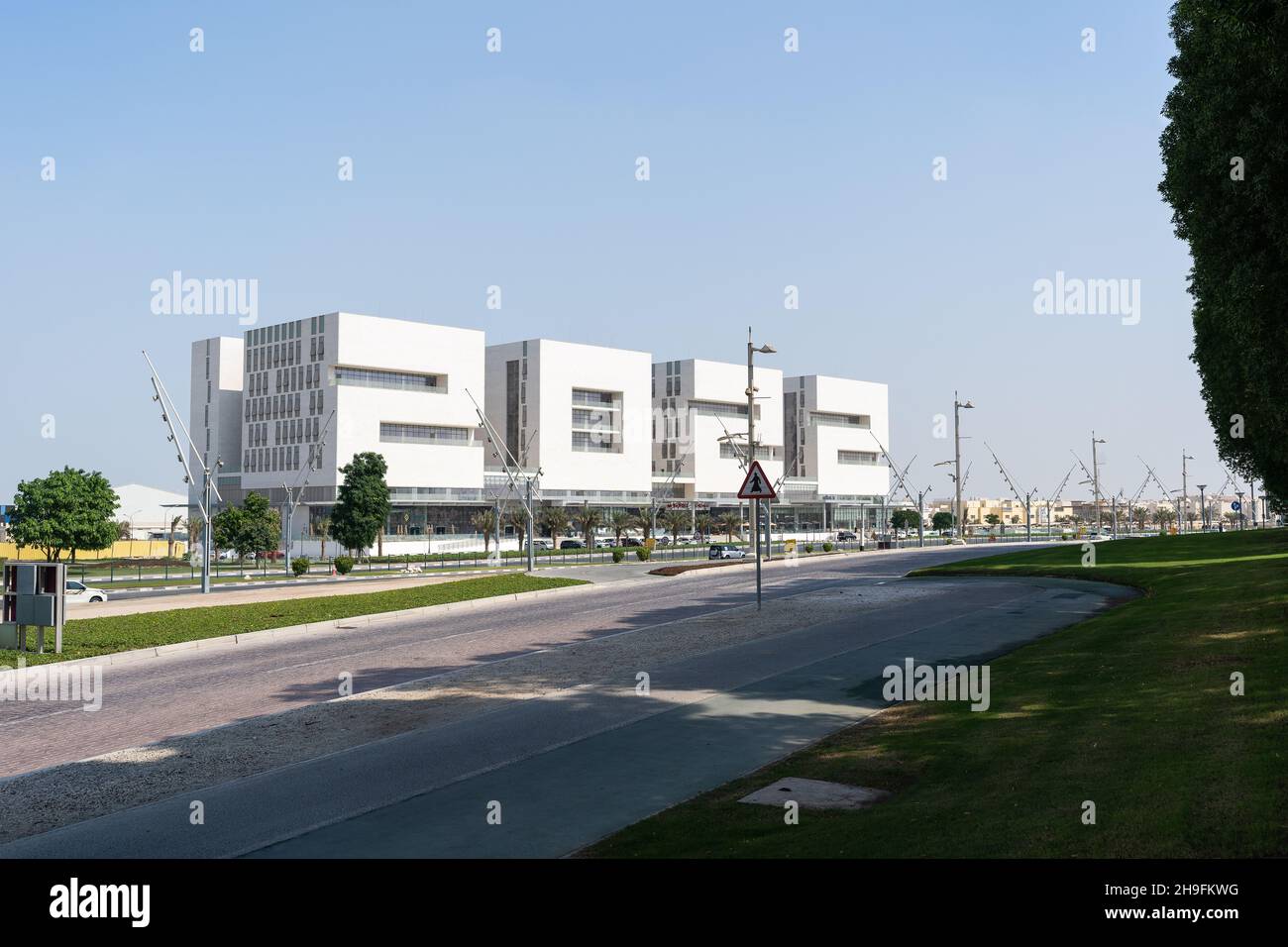 DOHA, QATAR - NOV 13, 2021: The 2022 building is the world’s first ...
