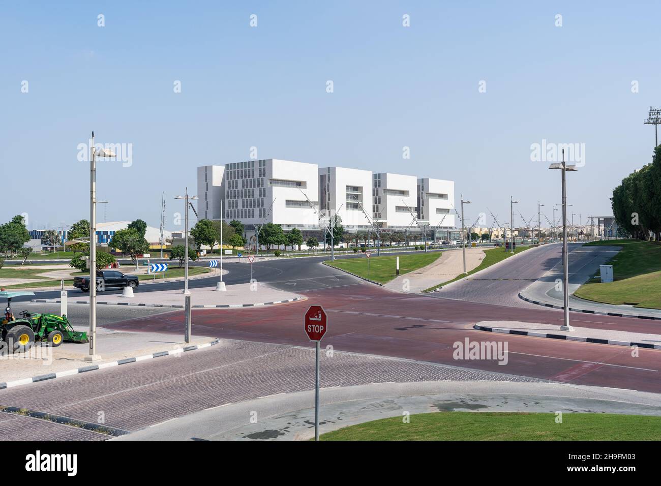 DOHA, QATAR - NOV 13, 2021: The 2022 building is the world’s first ...