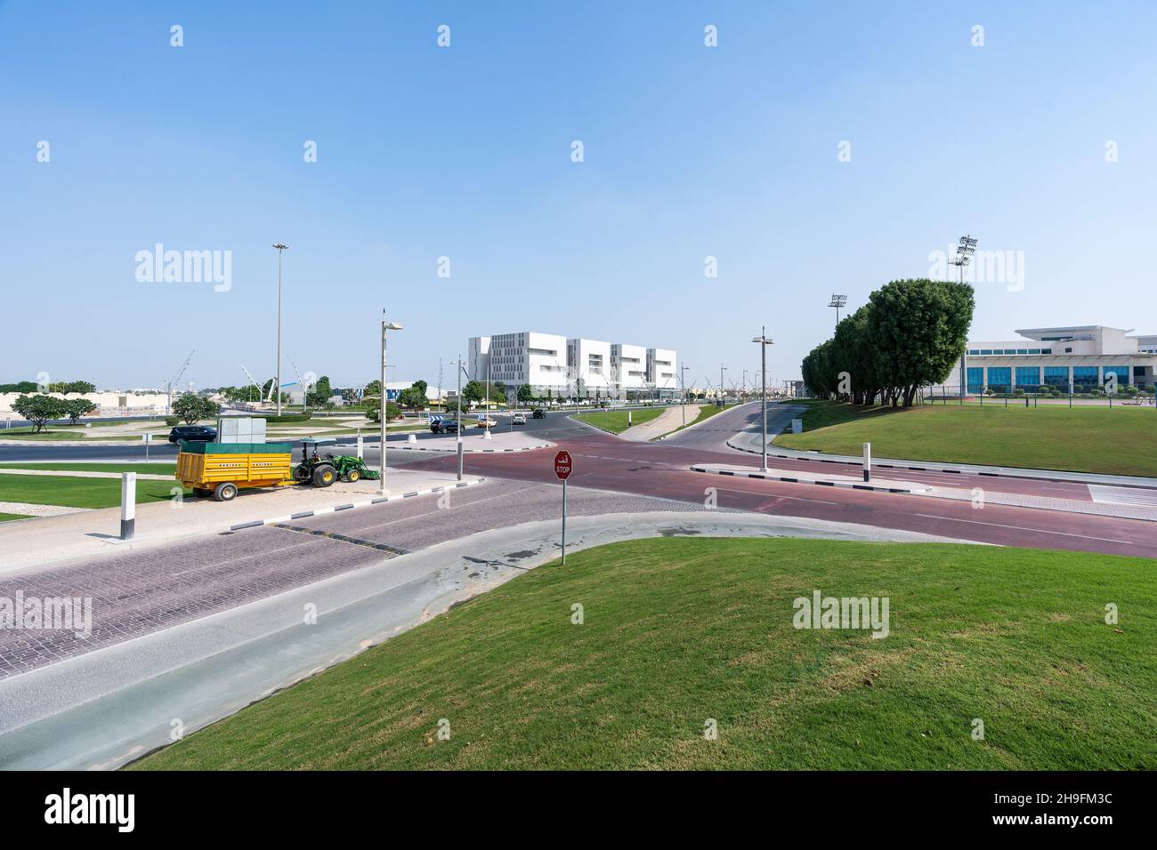 DOHA, QATAR - NOV 13, 2021: The 2022 building is the world’s first ...