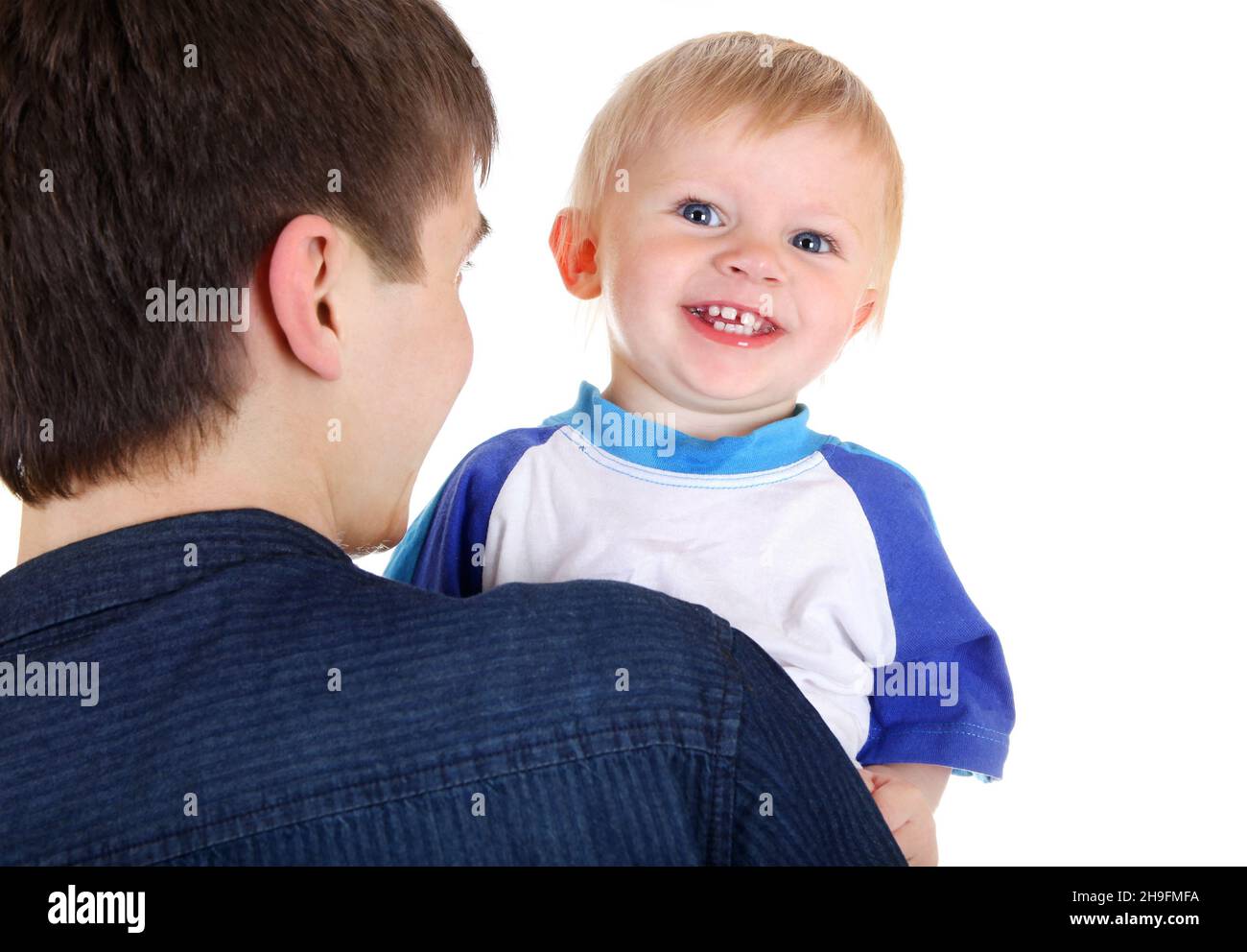 Daddy carry happy kid on hi-res stock photography and images - Alamy