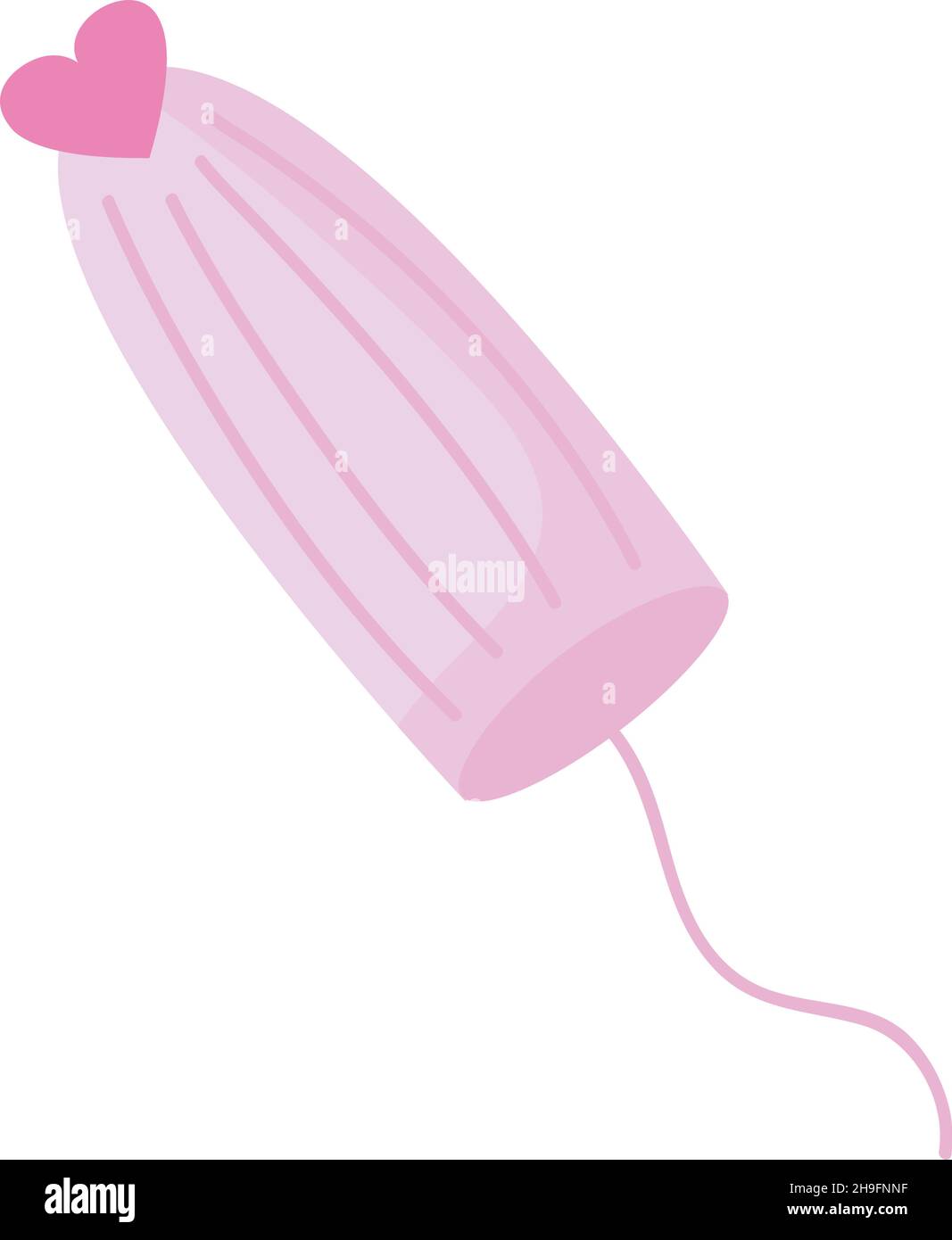 female tampon with heart icon Stock Vector Image & Art - Alamy