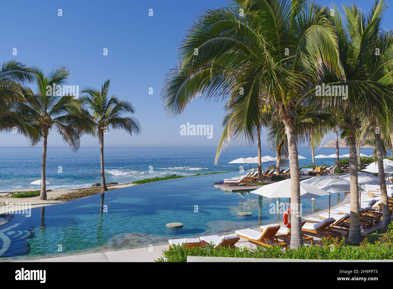 Palm beach infinity pool hi-res stock photography and images - Alamy
