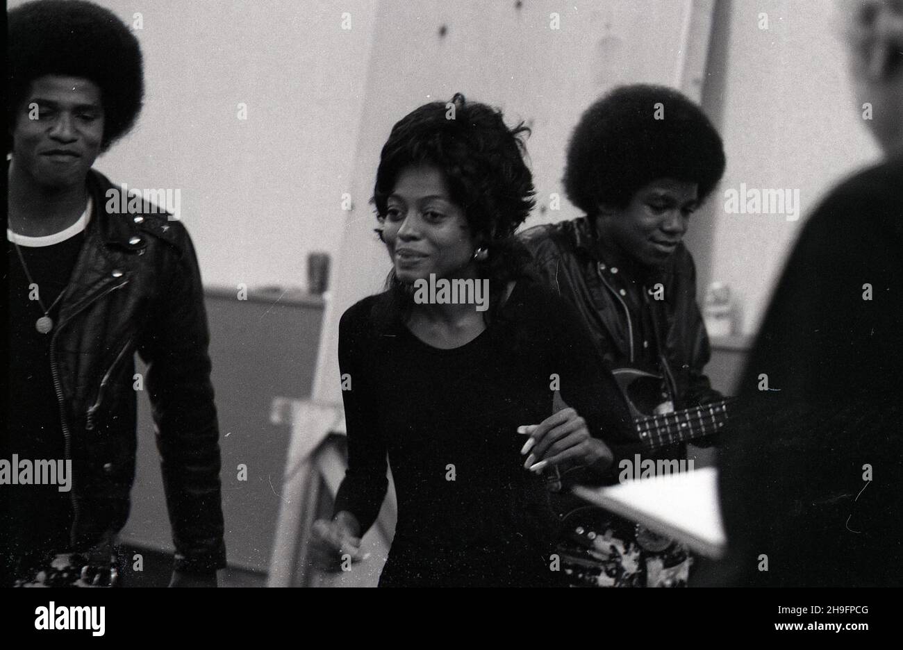Diana Ross & Jackson 5 in studio circa 1969 Credit: Harry Langdon /Rock ...