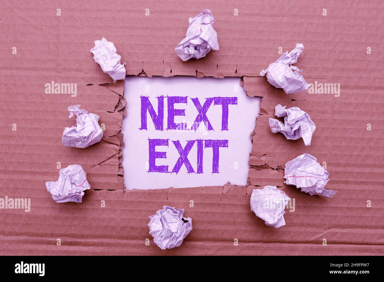 Text showing inspiration Next Exit. Business showcase the following way ...