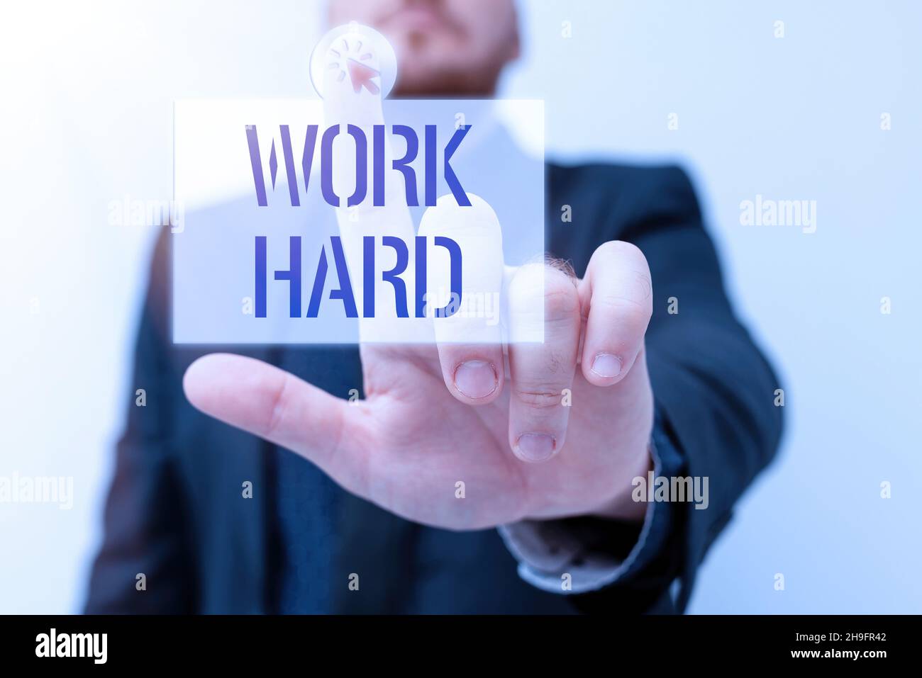 Inspiration showing sign Work Hard. Business approach Laboring that ...