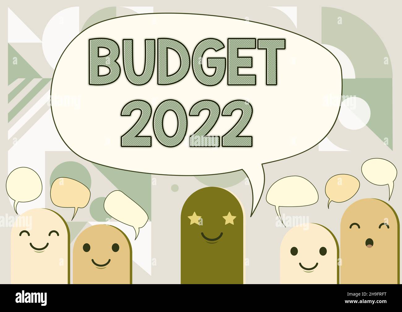 Sign displaying Budget 2022. Word Written on estimate of income and ...
