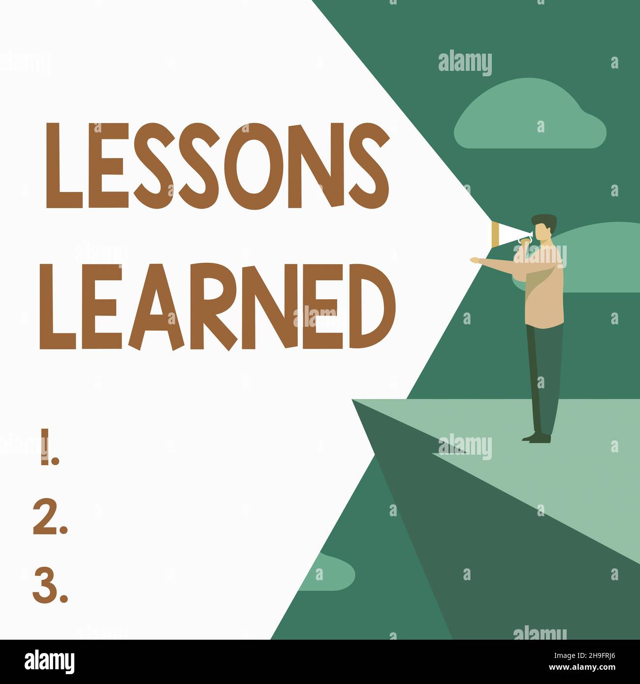 Writing displaying text Lessons Learned. Word for experiences distilled project that should ...