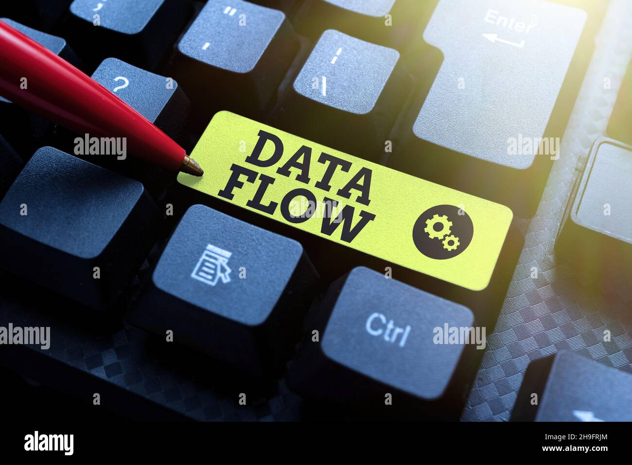 Inspiration showing sign Data Flow. Word for the movement of data through a system comprised of ...