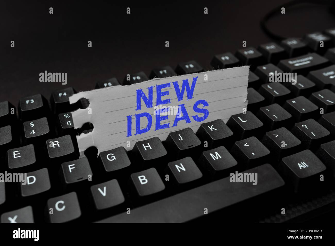 Text sign showing New Ideas. Word for something original or fresh and ...