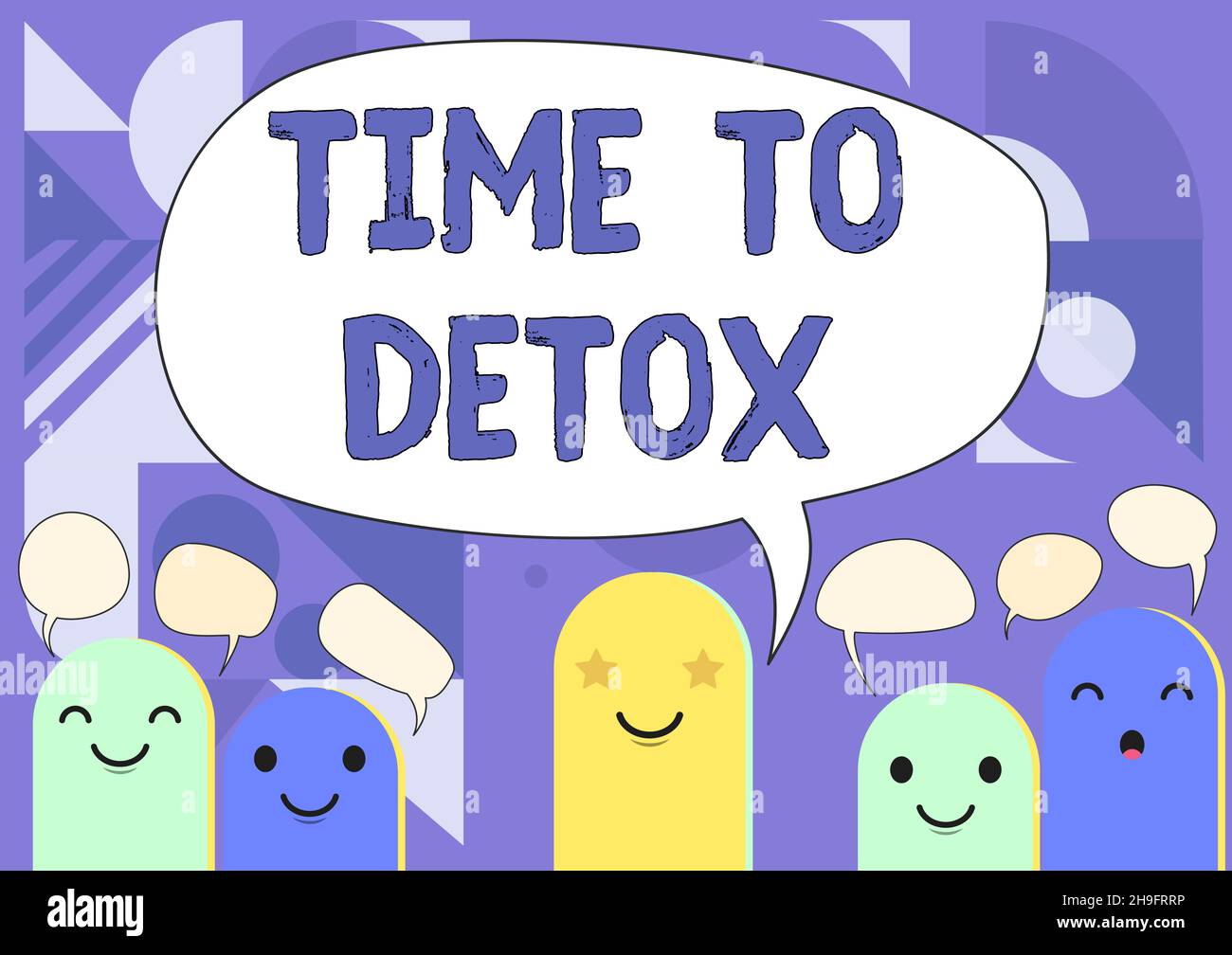 Text caption presenting Time To Detox. Internet Concept when you purify ...