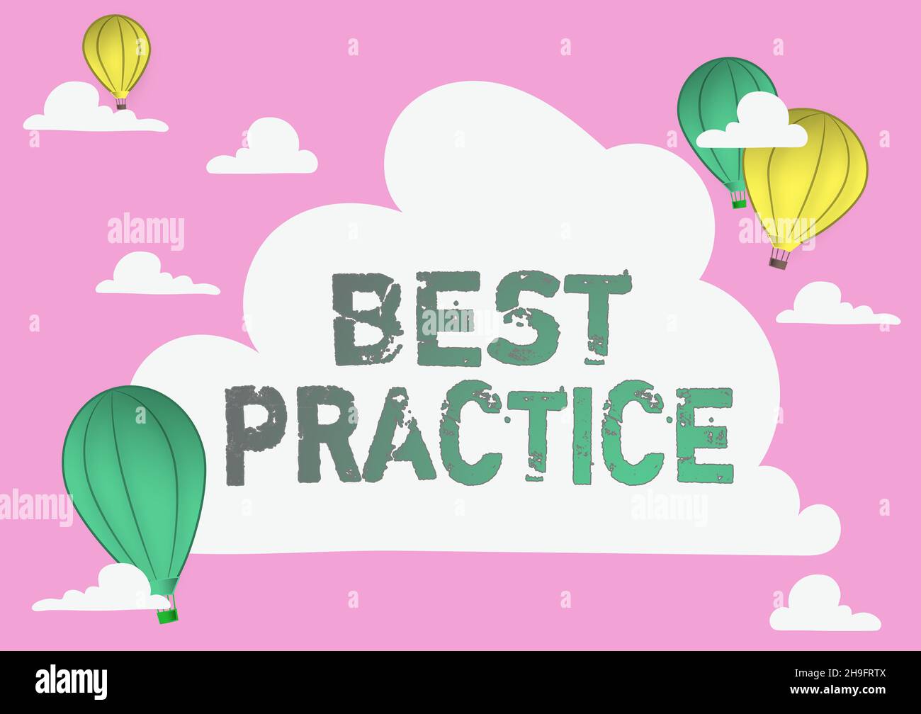 Handwriting text Best Practice. Word for commercial procedures that are ...