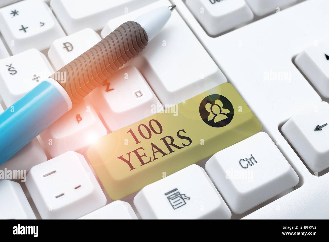 Text sign showing 100 Years. Business approach Remembering special day ...