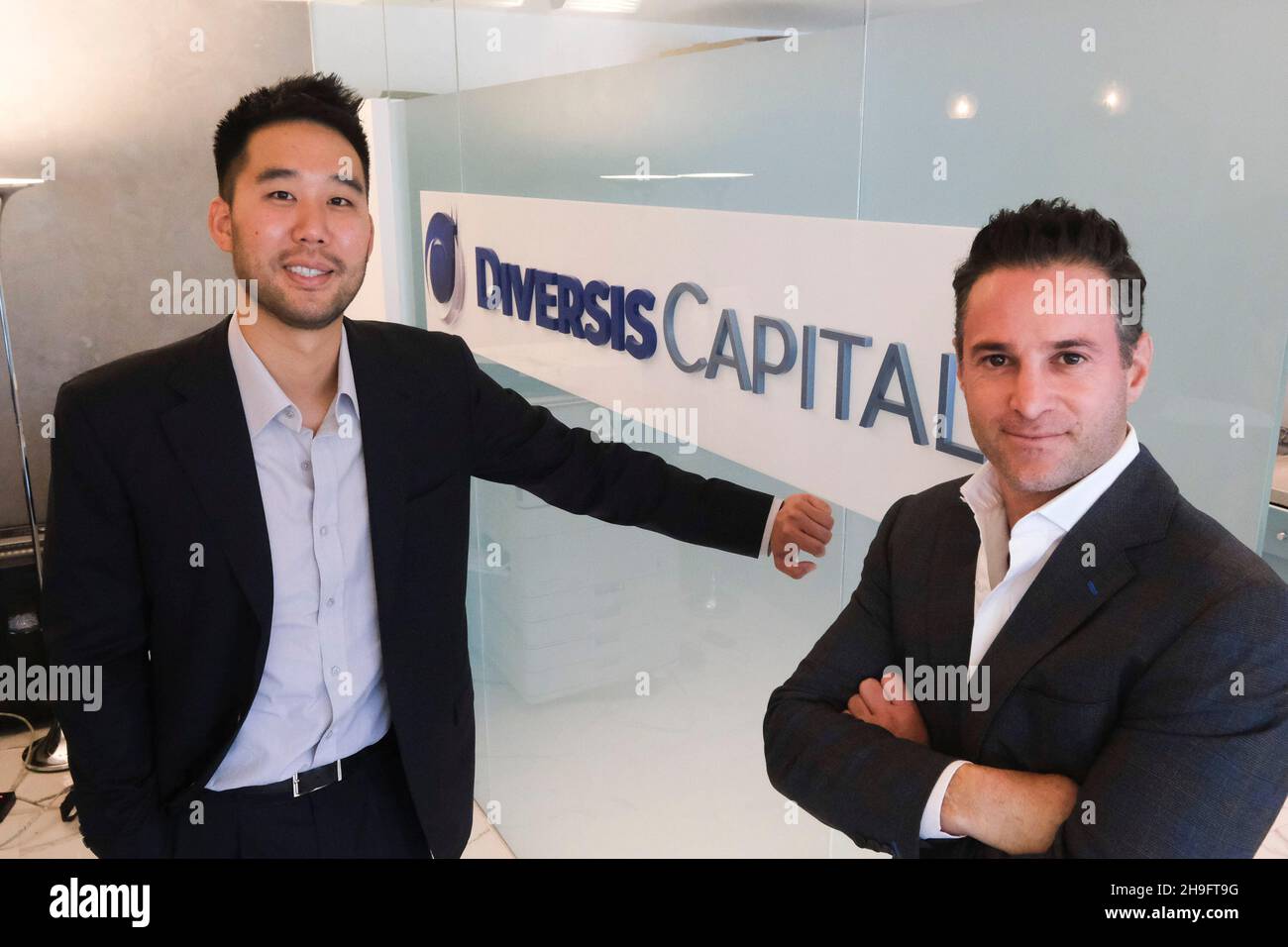 Los Angeles, California, USA. 14th Sep, 2021. Kevin Ma, left, and Ron ...