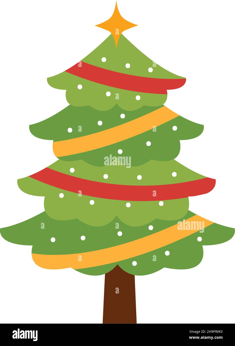 Yellow ribbon around tree Stock Vector Images - Alamy